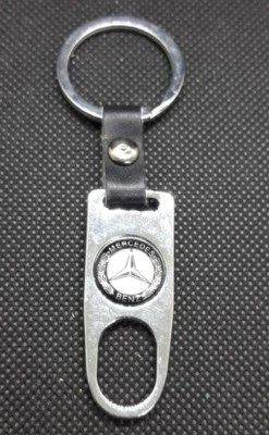 Vintage Mercedes Benz Leather & Metal Key Chain Fob Ring | eBay