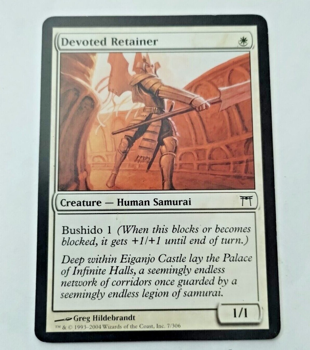 MTG Devoted Retainer Champions of Kamigawa 7/306 Regular Common ...