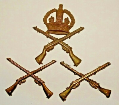 BRITISH MILITARY CAP BADGES, Marksman's Instructor's Cap & Sleeve ...