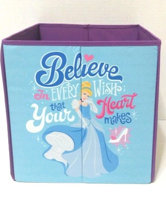 Disney Parks Princess Collapsible Storage Bin Box Ariel, Cinderella ...