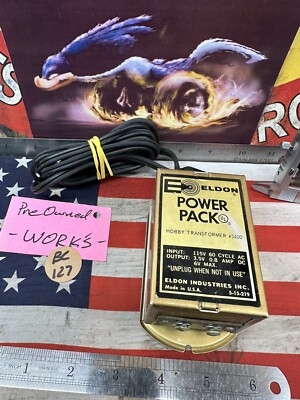 VINTAGE ELDON POWER PACK #3400 FOR SLOT CAR RACE TRACK 1960's USA ...