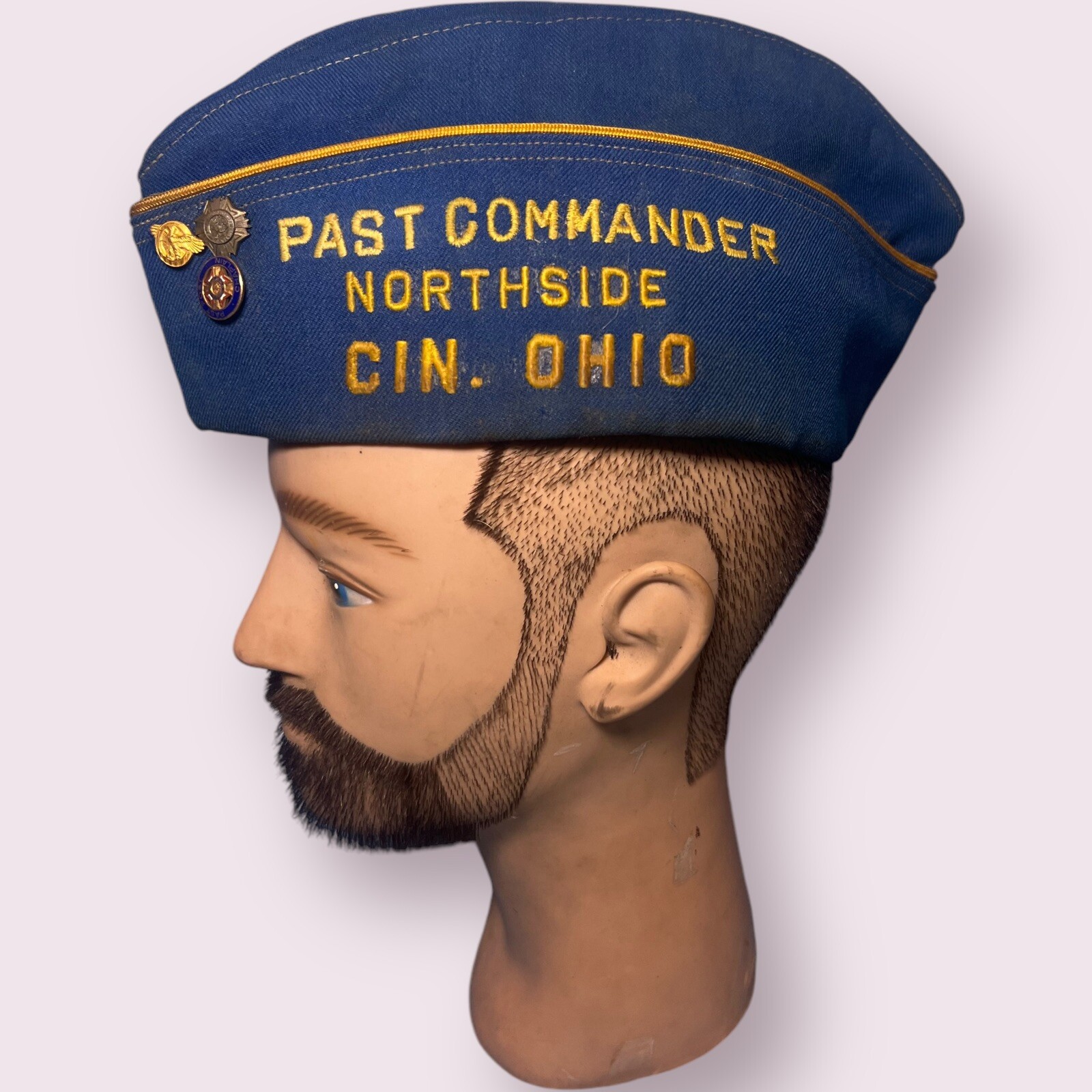 VETERANS of FOREIGN WARS CAP + PINS VFW GARRISON HAT Commander ...