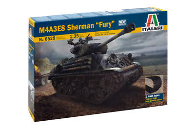 Italeri 6529 1/35 M4A3E8 Sherman "Fury" Model Kit | eBay