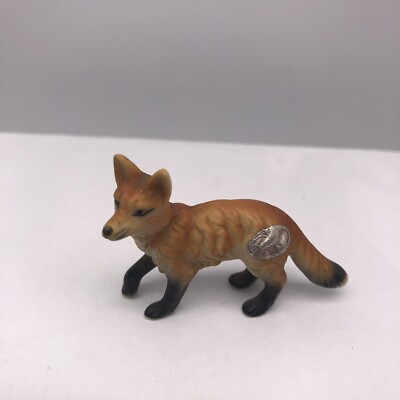 Small 2 ” Fox Miniature Figurine | eBay