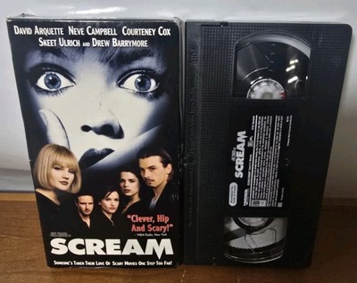 Scream VHS Wes Craven Drew Barrymore Courteney Cox David Arquette Movie ...