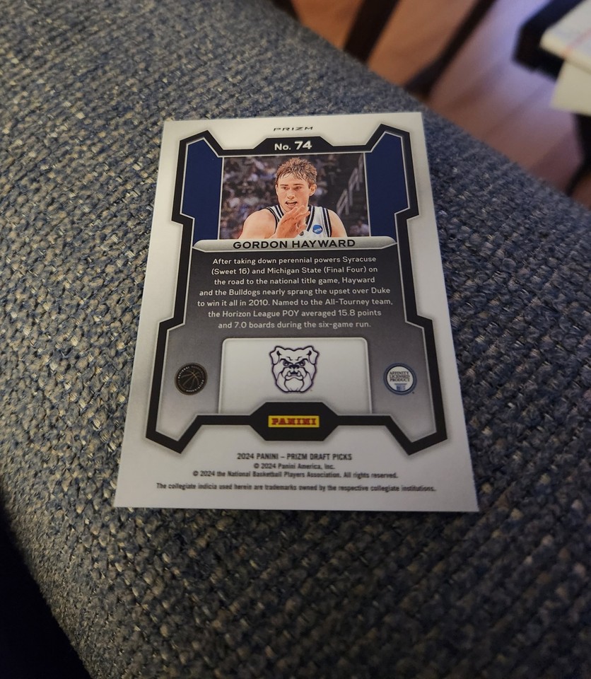 2024 Prizm Basketball Draft Gordon Hayward #74 Red Ice Prizm Butler | eBay