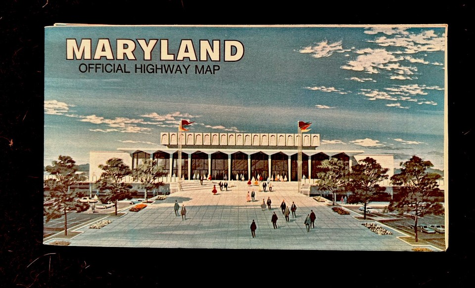 MARYLAND - OFFICIAL HIGHWAY ROAD MAP - 1971 - Marvin Mandel - with ...