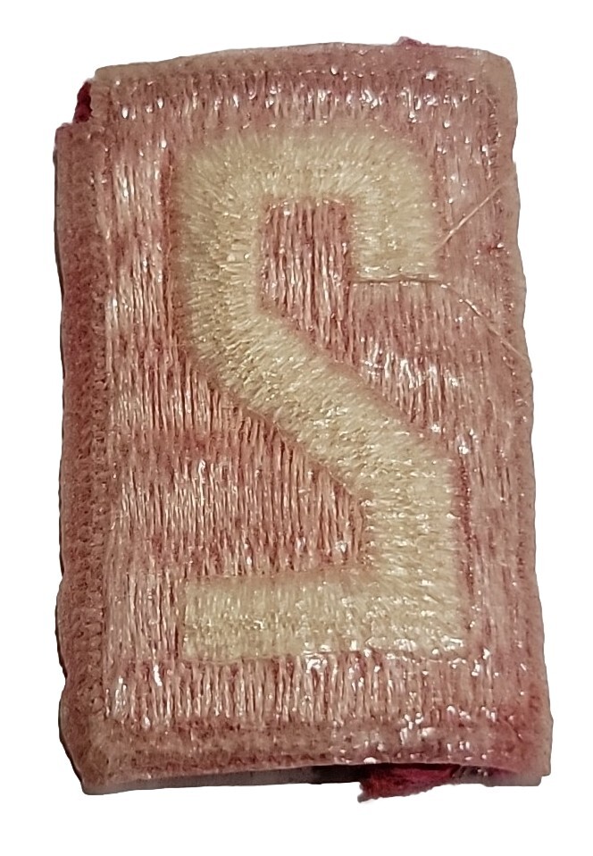 Vintage PACK TROOP Numeral # 2 Boy Scout BSA Red & White Embr. P.B ...