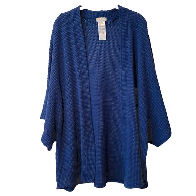 Free People Women’s Size OS One Size Caravan Cardigan Kimono Blue ...