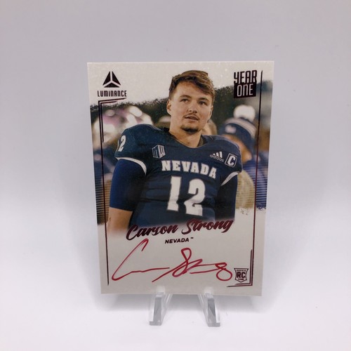 Carson Strong 2022 Luminance Rookie Red Ink Photo Variation SSP Auto ...
