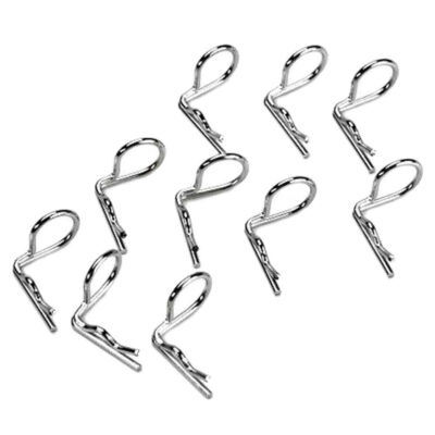 Hot Racing AC01B08 Silver Bent Body Clips 90 Degree (10) | eBay