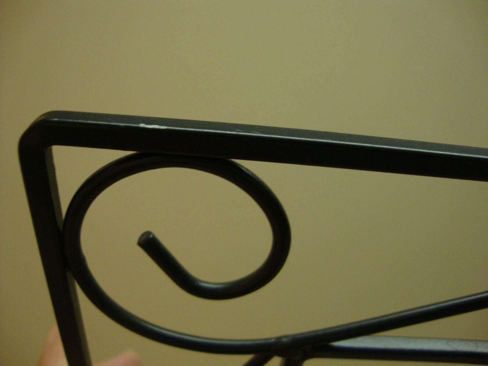 27" Tall x 14" Wide Black Metal ~ Scroll Pattern ~ Rectangle Wall ...