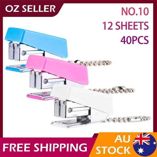 Deli Portable Stapler 12 Sheets Capacity Paper Binder Binding Staple ...