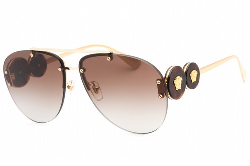 VERSACE VE2250-148889-63 Sunglasses Size 63mm 145mm 13mm gold Women NEW ...