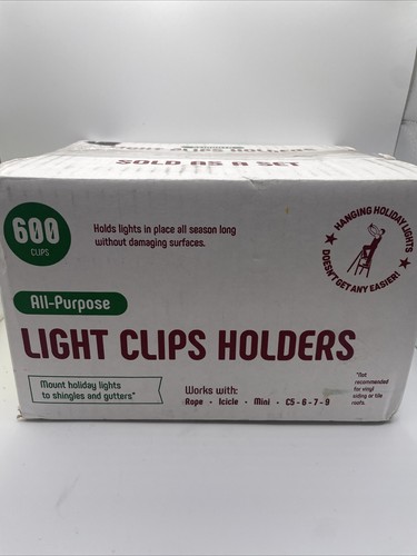 SEWANTA All-Purpose Light Clips Holder - Set of 600 Christmas light ...