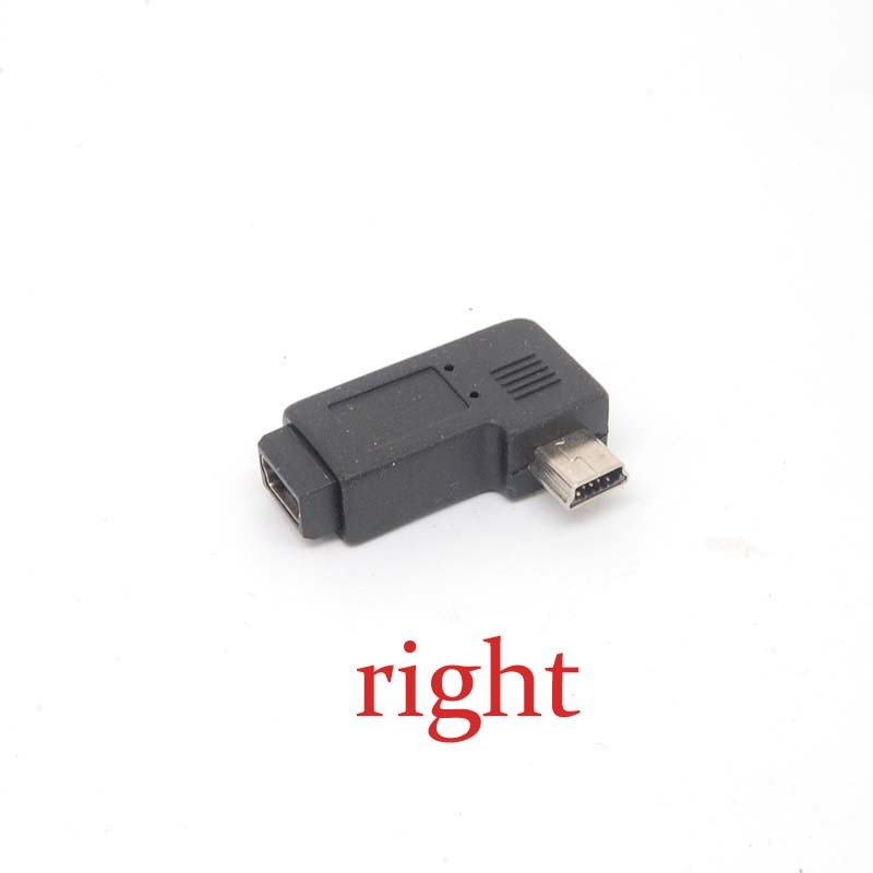 premium Mini USB Male left/right-Angle to Mini USB Female adapter ...