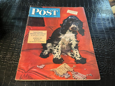 FEBRUARY 19 1944 SATURDAY EVENING POST - magazine - WWII ERA - DOG | eBay