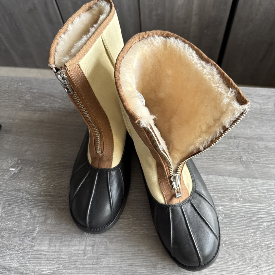 UGG Phillip Lim Classic Short Duck Boot Snow Black Leather | eBay UK