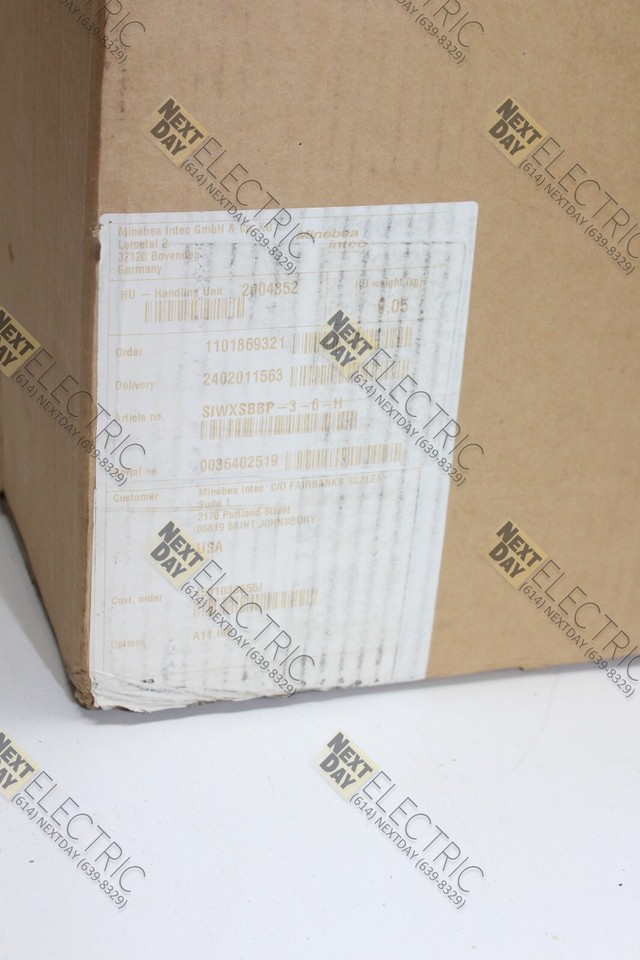 Minebea Intec Bovenden, SIWXSBBP-3-6-H, Signum Ex Explosion Proof Scale ...