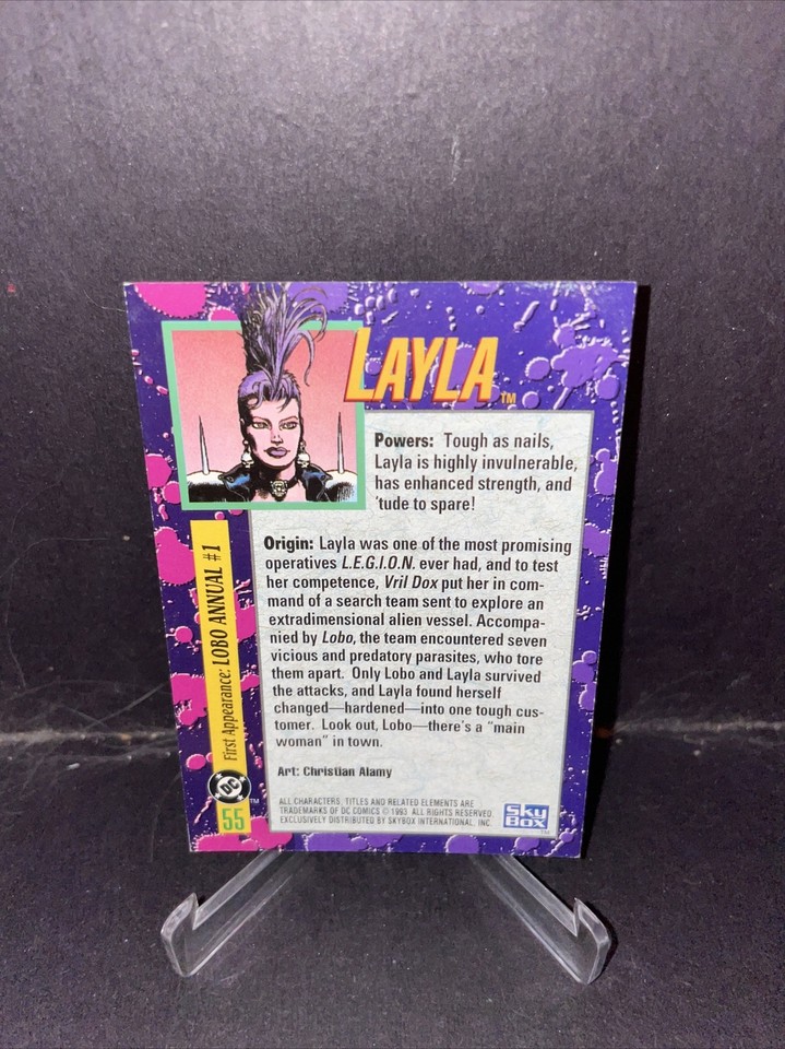 1993 SkyBox DC Bloodlines #55 Layla Christian Alamy Comic Trading Card ...