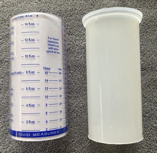 Pampered Chef Slide Measuring Cup Liquid or Dry Solid Holds Up To 2 ...