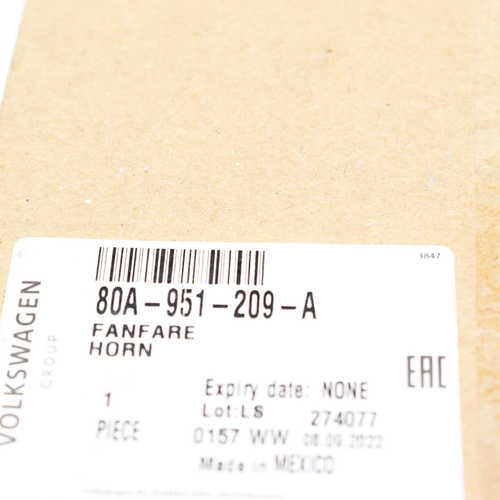 NEW AUDI Q5 FY LEFT SIDE LOW TONE HORN 80A951209A ORIGINAL 80A-951-209 ...
