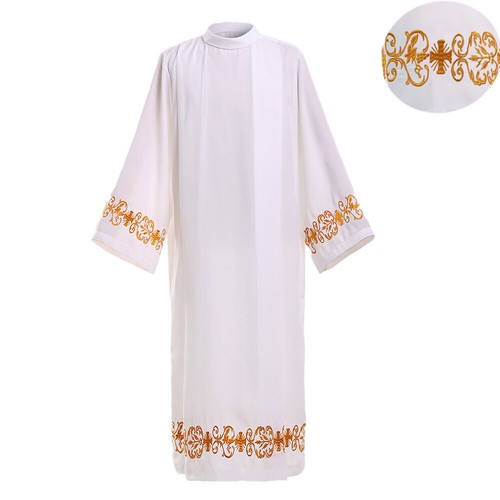 Church Priest Holy Alb Clergy Liturgical Alb Catholic Alb with Cross ...