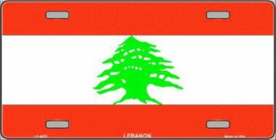 Lebanon Flag Metal Novelty License Plate Auto Tag | eBay