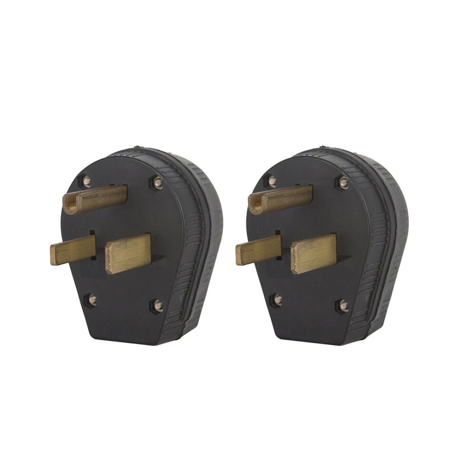 2X 220V Welder Dryer Power Plug 50 Amp 208 220 250 Volt Male Welding 6 ...