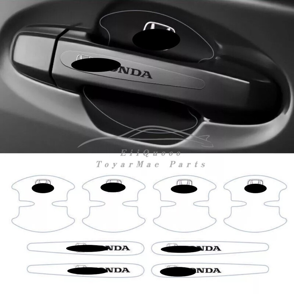For Honda 8pcs Invisible Car Door Handle Scratches Sticker Protector ...
