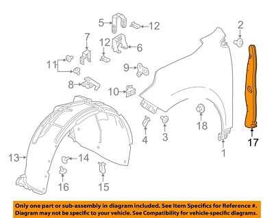 Chevrolet GM OEM 2018 Equinox Fender-Rear Insulator 84205484 | eBay