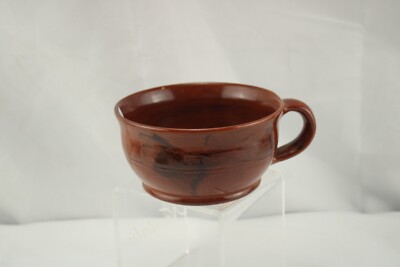 Lester Breininger Pottery Handled Soup Mug Redware 1987 | eBay