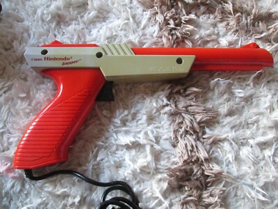 Nintendo NES Zapper Light Gun OEM Authentic Tested Gray/ Orange | eBay