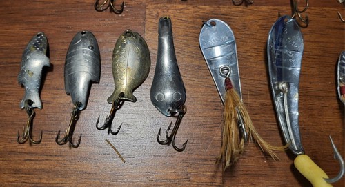 Vintage Fishing Lures Lot Of 13 Spinner Spoon Lures | eBay