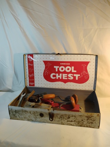 1950s Vintage American Junior Carpenter Tool Chest Kids Toy With Lots ...