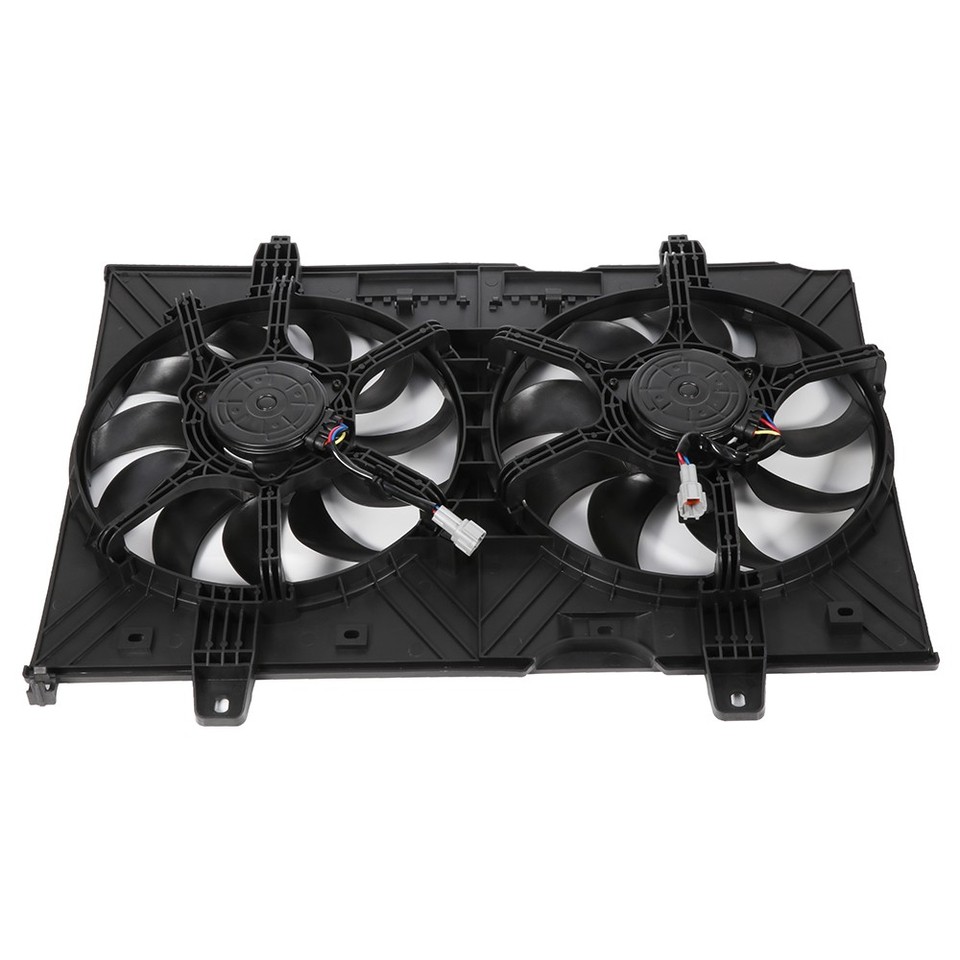 Radiator Condenser Cooling Dual Fan Assembly For 2014-15 Nissan Rogue ...