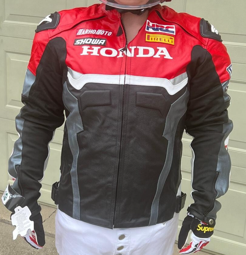 Honda Motorcycle Leather Jacket - Nice!!! | eBay