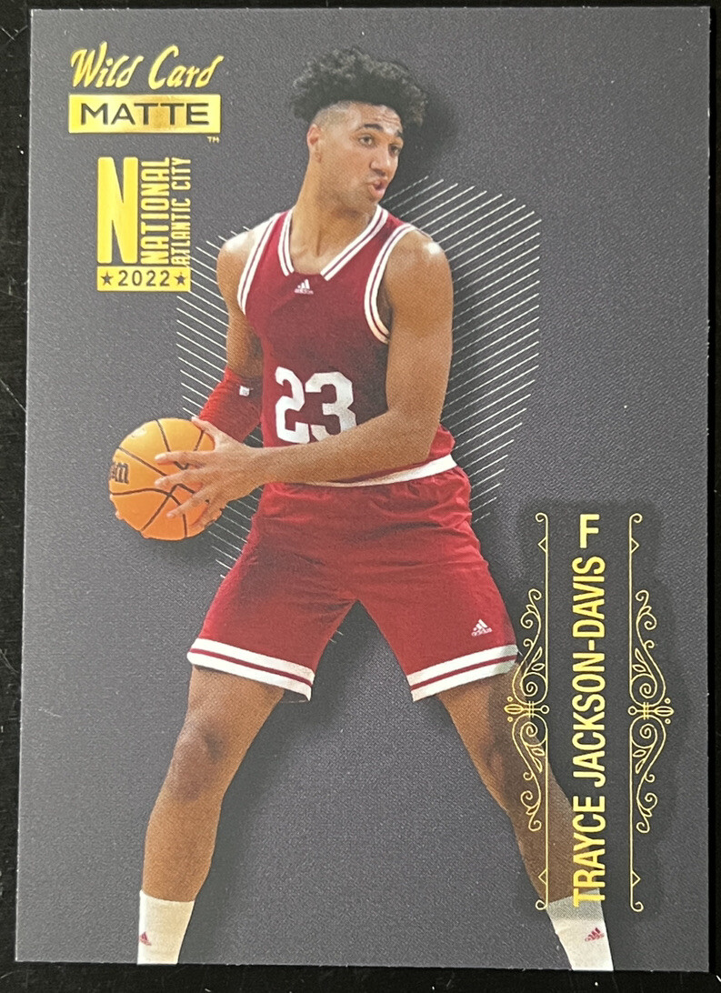2022 Wild Card Matte SP National Exclusive Trayce Jackson-Davis Indiana ...