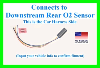 fits Chevy Downstream Rear Oxygen Sensor Connector Pigtail Plug Harness ...