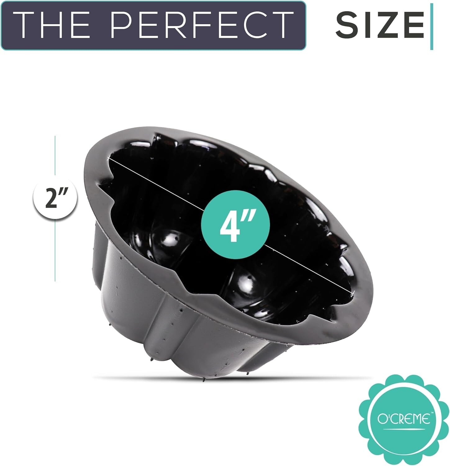 Bakeable Plastic Mini Bundt Molds - Non-Stick, Reusable, 25 Pack for ...