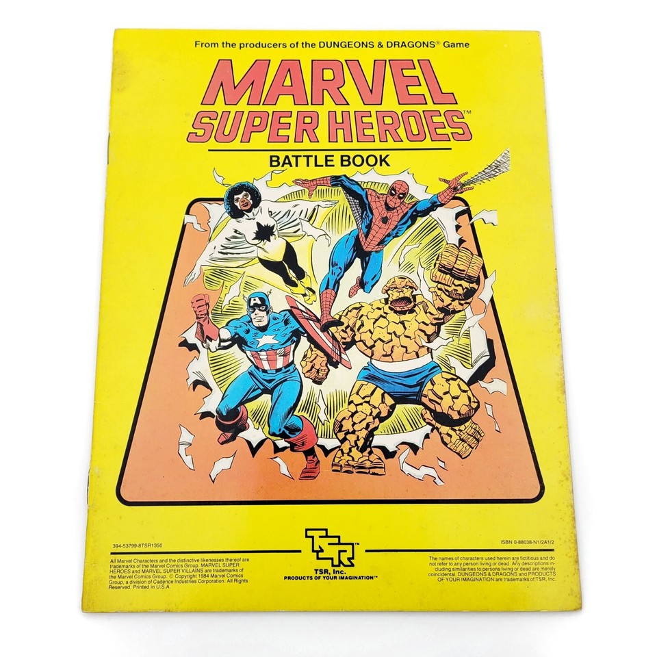 Marvel Super Heroes Advanced RPG Lot Judges Screen Map MH 1 & 2 Judges ...