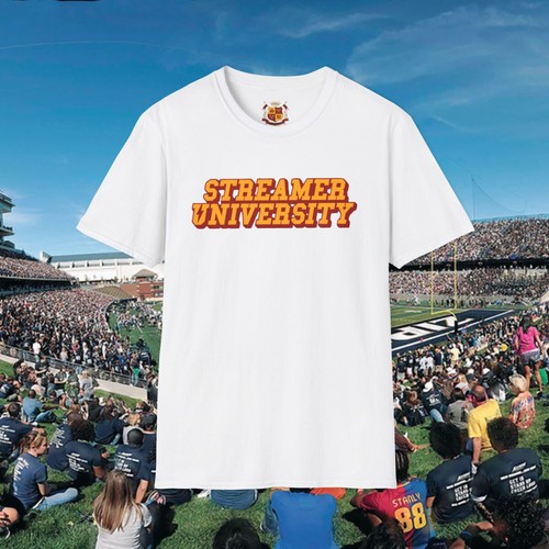 Streamer University T-Shirt Kai Cenat Streamer University Livestream ...