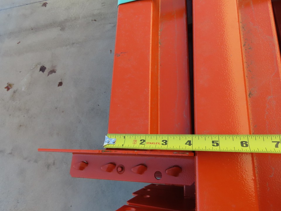 Interlake Teardrop Pallet Rack Racking Step Beam Crossmember 10' 120"x4 ...
