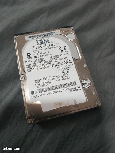Disque dur IDE 2,5" pouces 10 Go GB HS Pour pièces IBM TravelStar DJSA ...