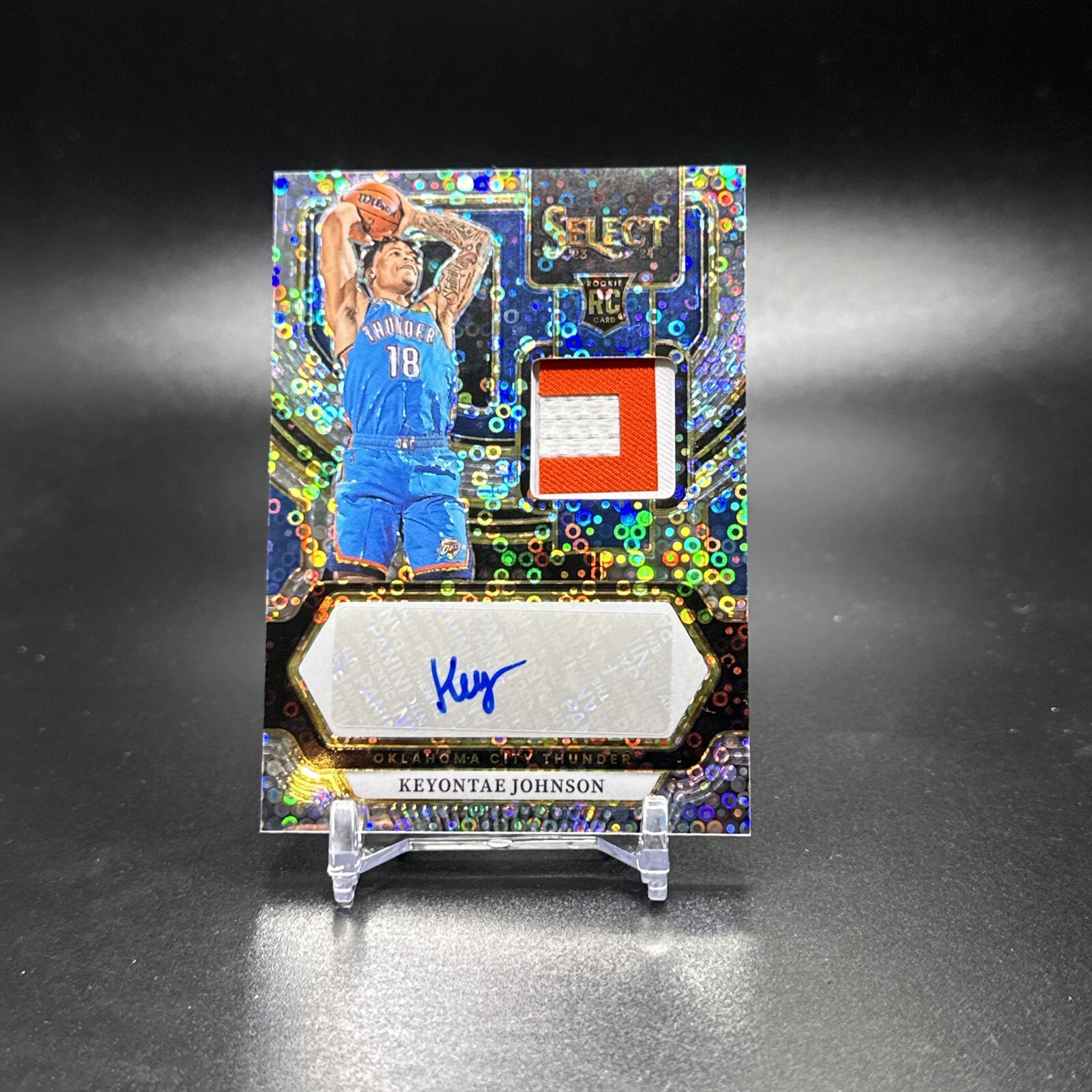 2023-24 Panini Select Keyontae Johnson ROOKIE PATCH AUTO RPA OKC ...