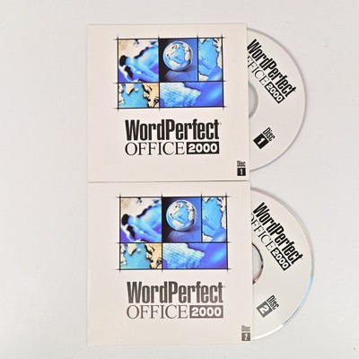 Vintage Corel WordPerfect Office 2000 CD-ROM 2 Disc For Windows 95 & 98 ...