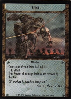 4x Feint - C Ungraded Commander's Edition - Battletech | eBay