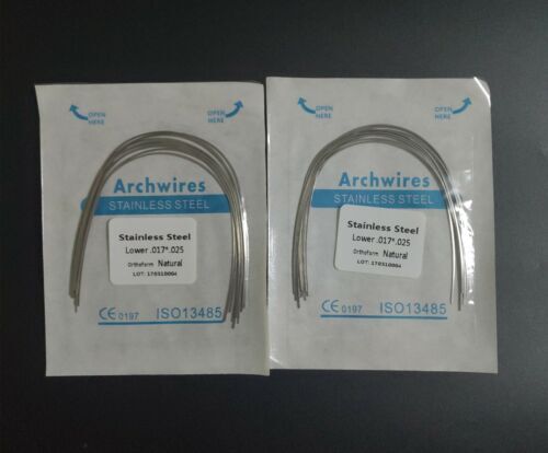 30 Packs Dental Orthodontic Stainless Steel Arch Wires Rectangular ...