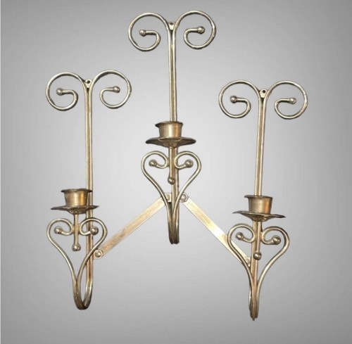 Vintage Home Interiors Adjustable Candle Holder Wall Sconce | eBay