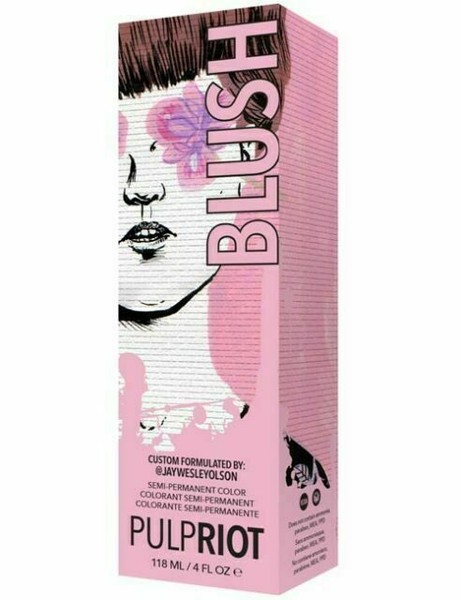 Pulp Riot Semi-Permanent Color Blush Hair Color, Light Pink - 4oz for ...